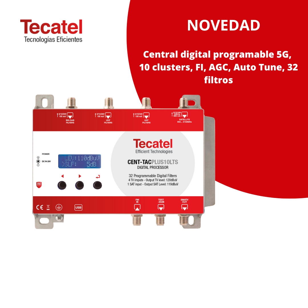 Nueva central programable CENT-TACPLUS10LTS – Tecatel